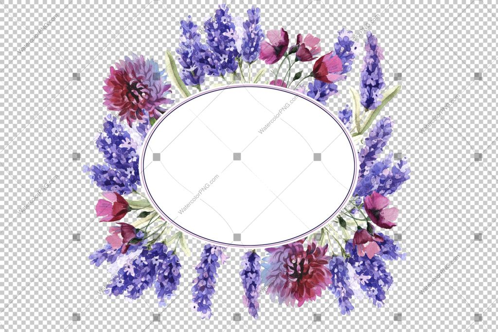 lavender circle frame