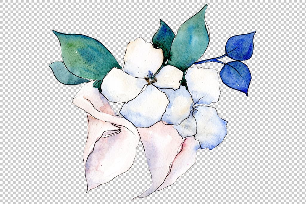Bouquet Ruddy dawn watercolor png – WatercolorPNG